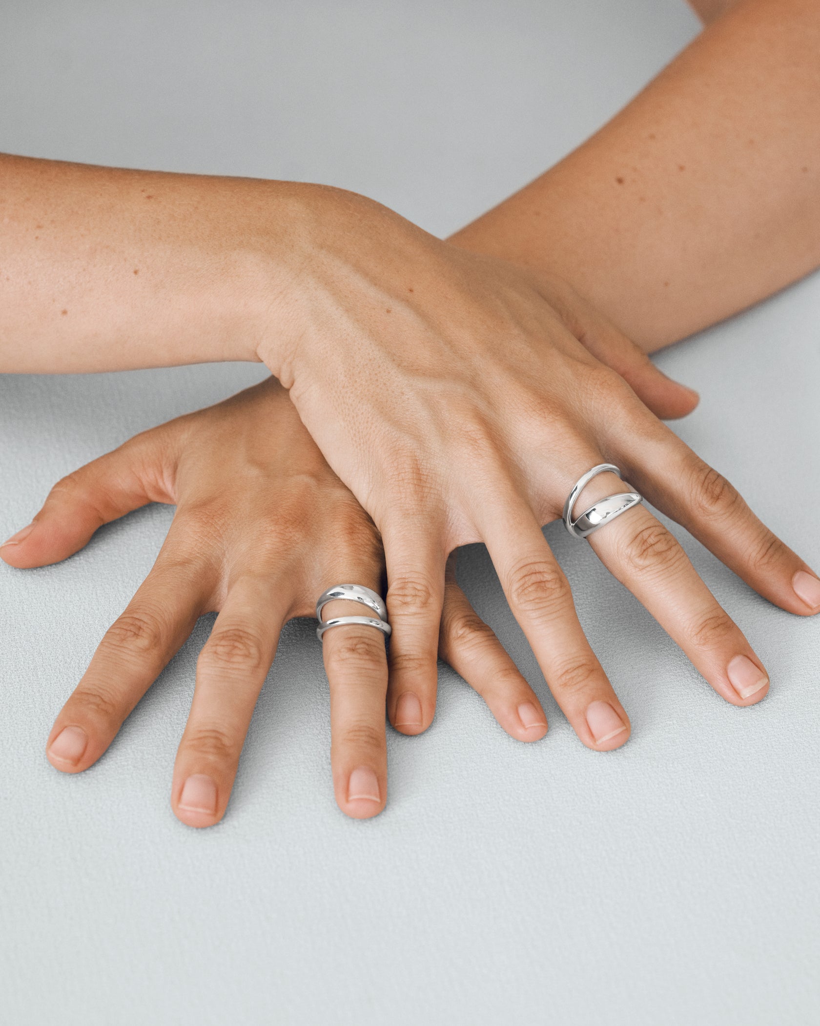 Trine Tuxen Jewelry - Loop Ring - 925 sterling silver - Silver